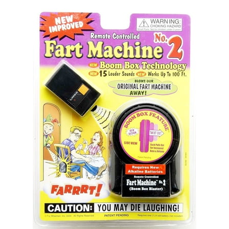 T.J. Wisemen Remote Controlled Farting Machine Toy with 15 Sounds, 3 ...