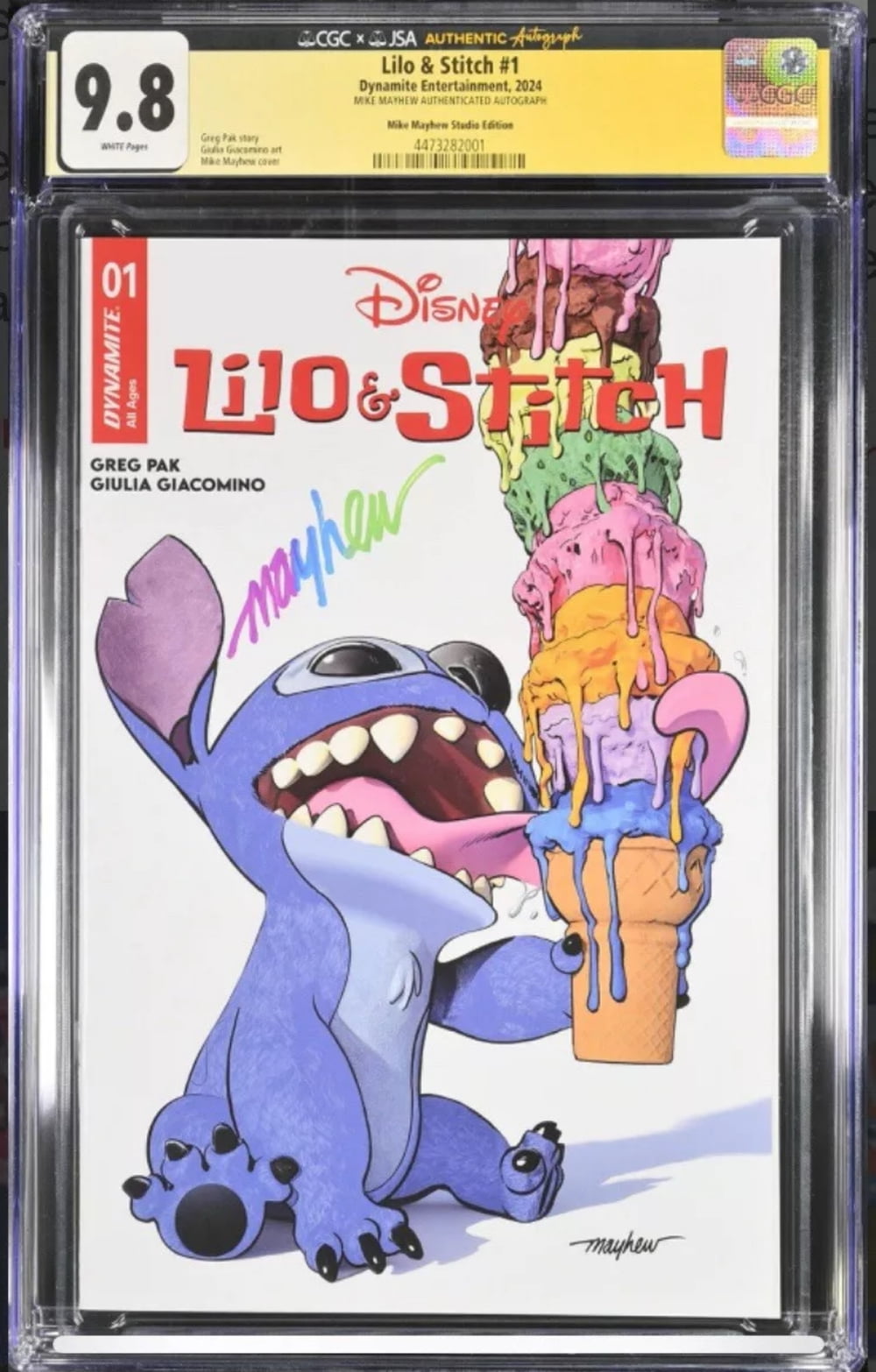 Lilo & Stitch #1 - CGC 9.8 Comic Book - Walmart.com