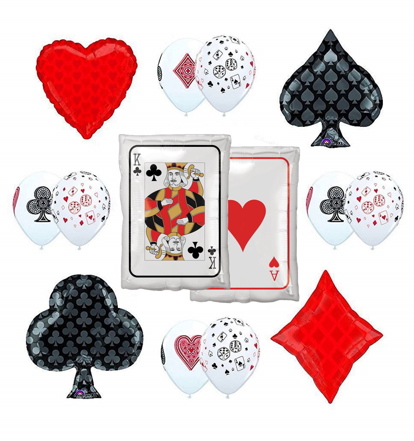 CASINO NIGHT 13pc Party Balloon decorations - Walmart.com