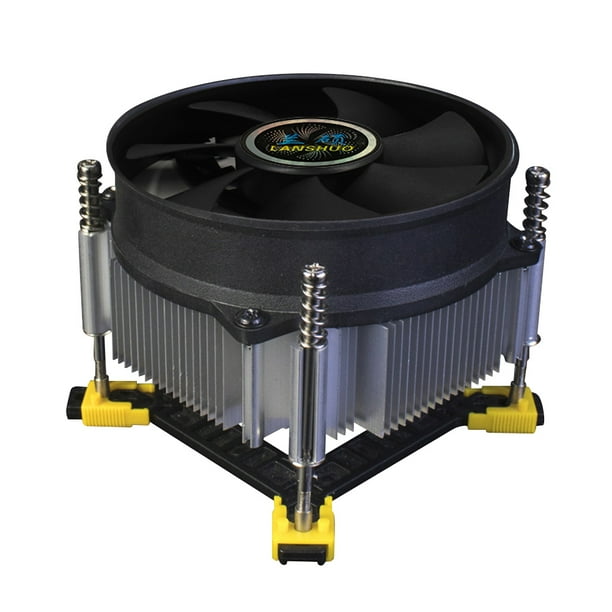 Ventilador de refrigeración de CPU de 4 pines PWM para PC Intel LGA 115X/1366 (sin luz ...