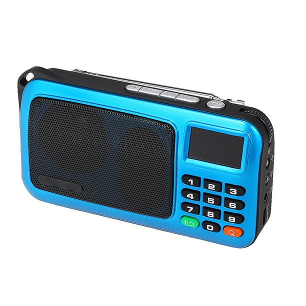 W405 FM Radio Digital Portátil USB con cable Equipo Altavoz Receptor ...