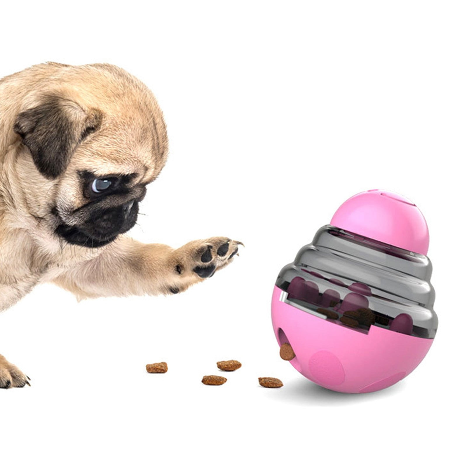 Juguete interactivo para perros con dispensador de comida - Diseño de vaso, Dificultad ajustable ...
