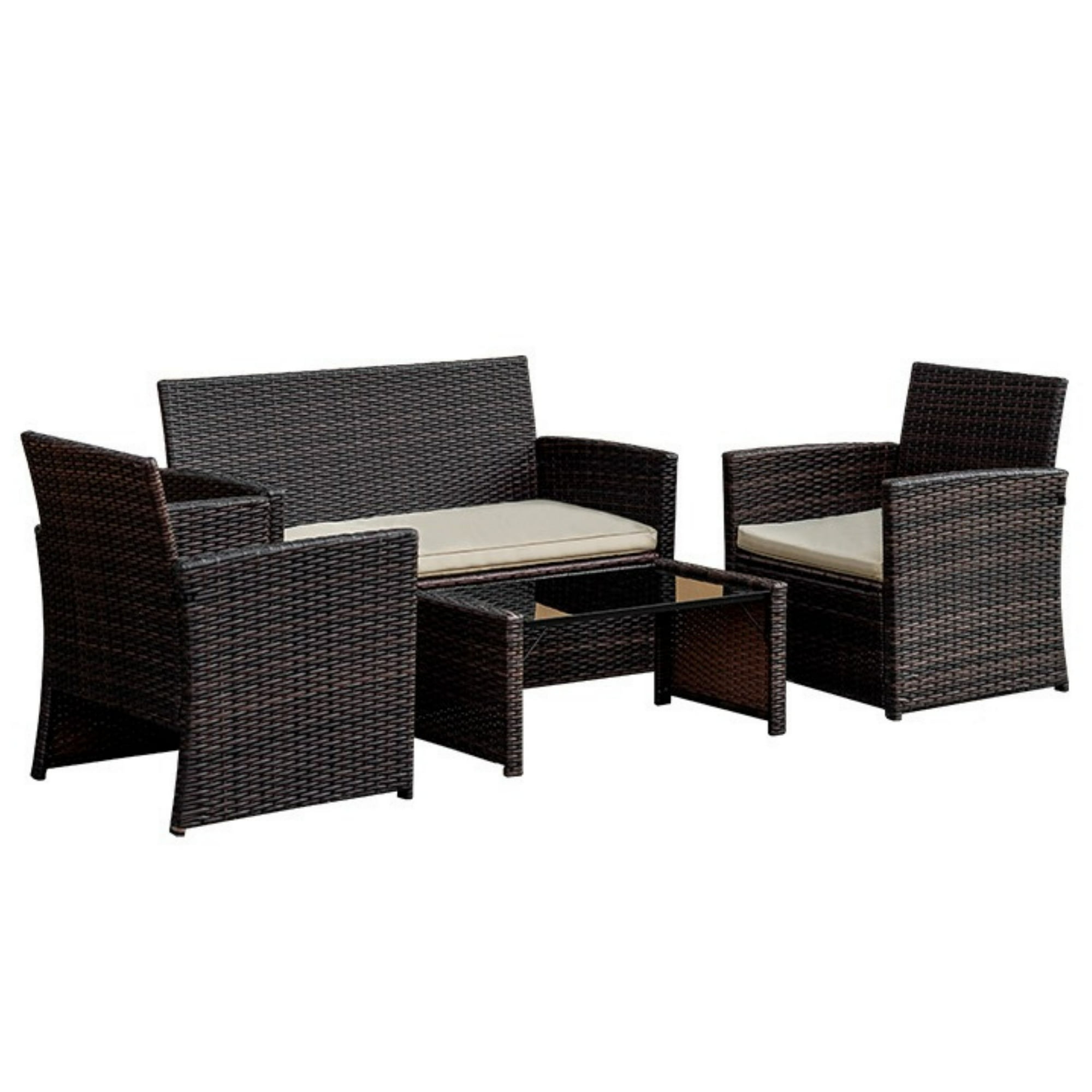 Juego De Living Terraza Patio Honolulu Beige 4 Personas Exte | Knasta Chile