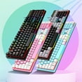 Godom USB Wired Gaming Keyboard With Rainbow LED Backlight Silent ...