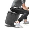 Seville Classics Rocking Stool Wobble Storage Ottoman Footrest Stool ...