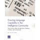 Ensuring Language Capability in the Intelligence Community: What ...