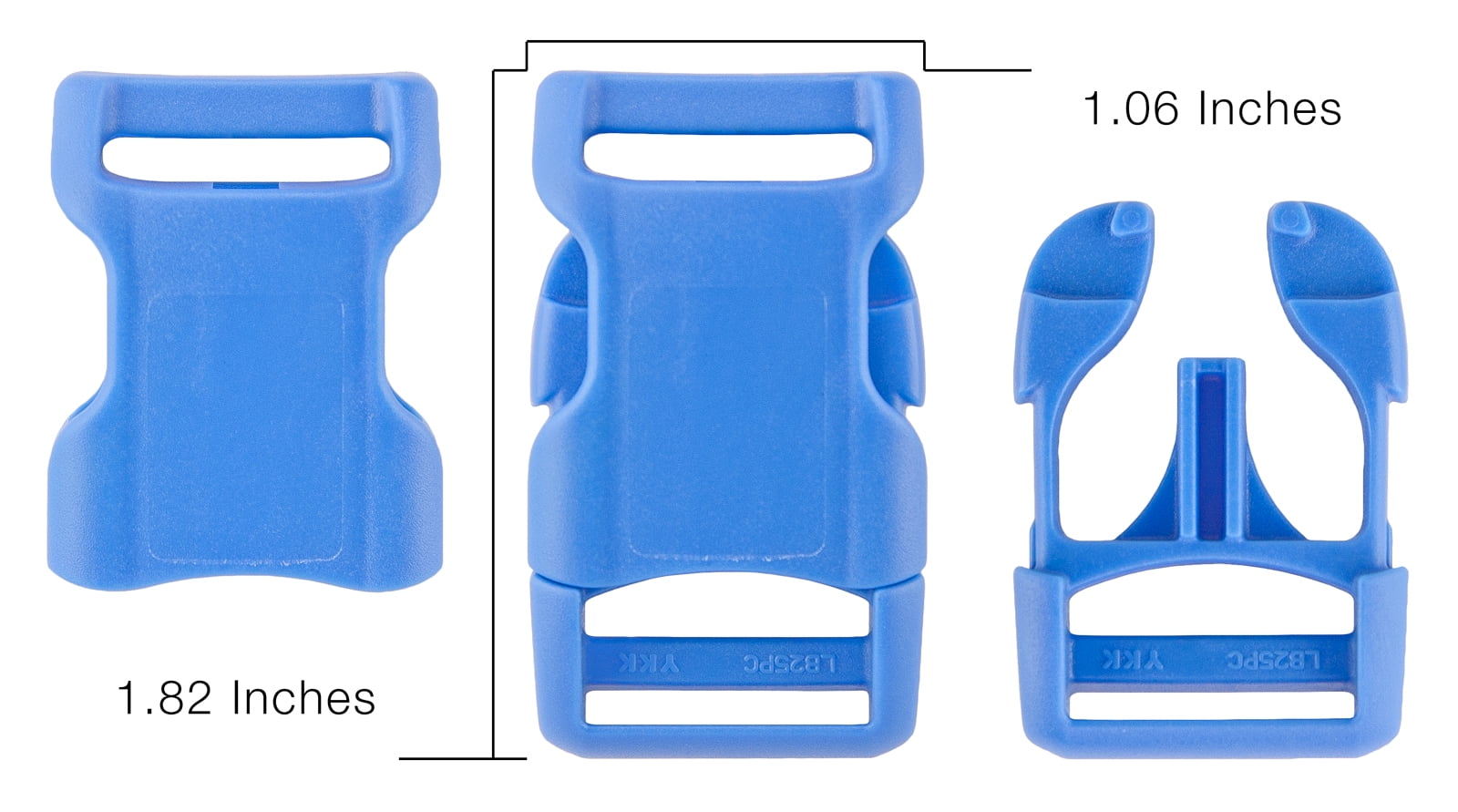 Crafts Sewing 50-1 Inch Royal Blue YKK Wide Mouth Heavyduty Triglide Slides