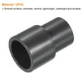 Uxcell 1"x3/4" UPVC Reducer Pipe Fitting SCH80 Straight Coupling, Grey ...