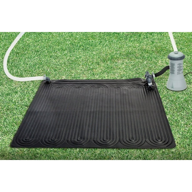 Intex Solar Mat Above Ground Swimming Pool Water Heater, Black (4 Pack ...
