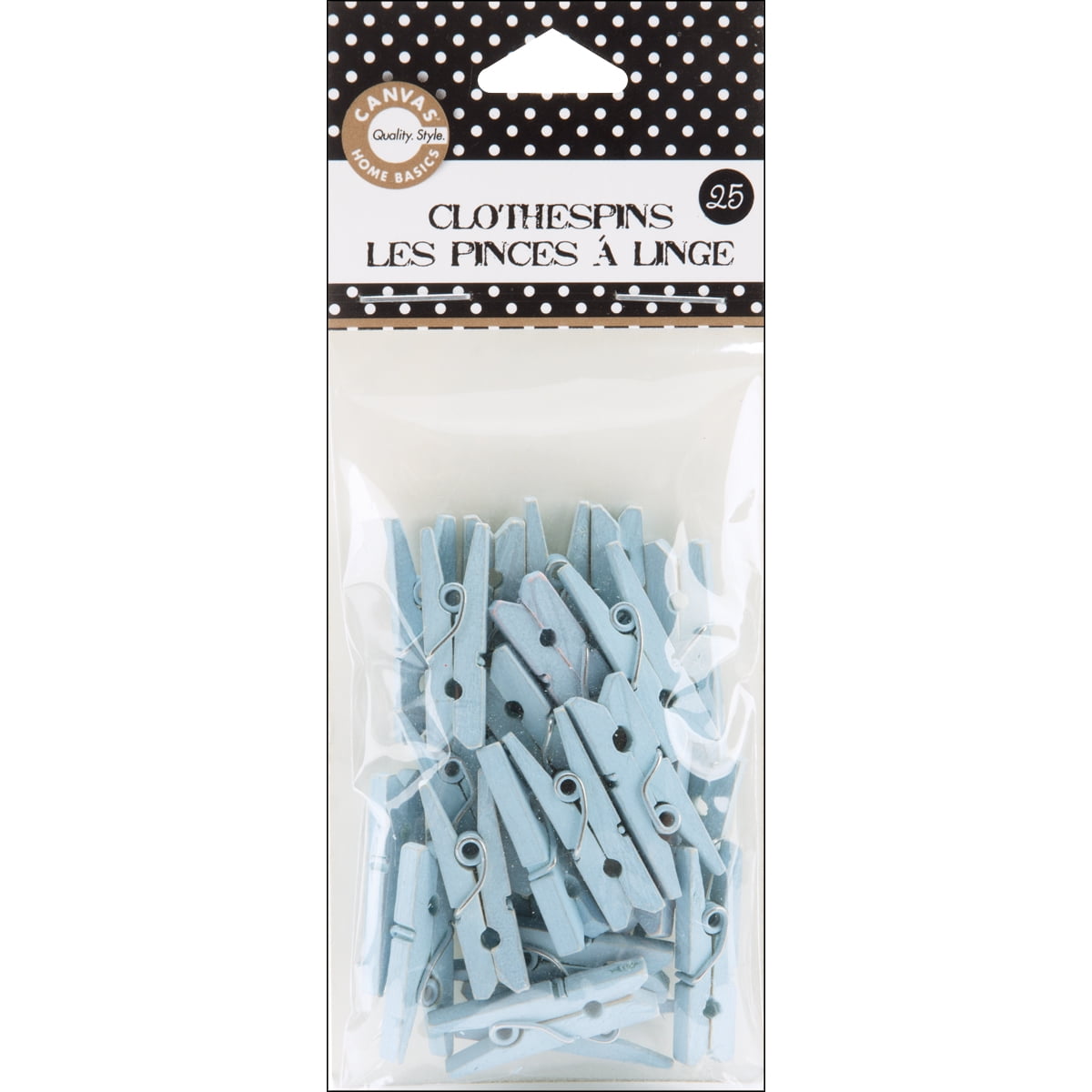 Mini Clothespins 1 Inch 25/Pkg-Light Blue - Walmart.com