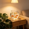 Goldfish Bowl Clear Plastic Aquarium Transparent Home Decor Durable ...