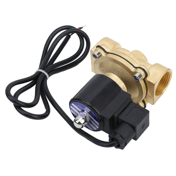 Electric Solenoid Valve, Two Way G1 Inch Normally Closed High Pressure Brass Solenoid Valve For ...