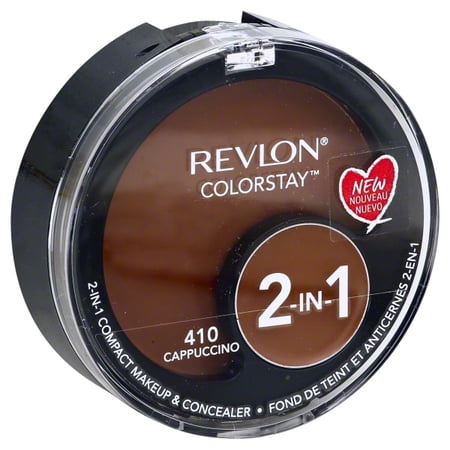 Revlon Colorstay 2-in-1 Compact Makeup and Concealer, Cappuccino ...