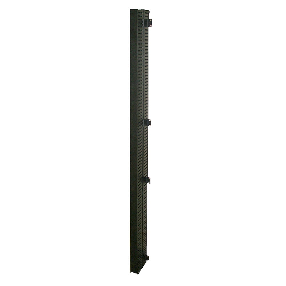 2-Post Rack Vertical Cable Manager Duct with Cover, 70 Cables per Side ...