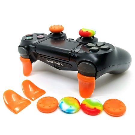 L2 R2 Ps4 Trigger Extenders (1 Pair L2 R2 Triggers, 4pcs Joystick Cap ...