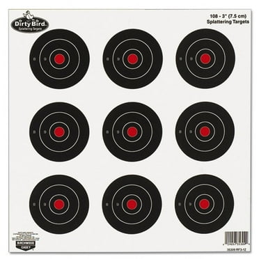 Birchwood Casey Dirty Bird 12in Sight In Target-100 Targets - Walmart.com