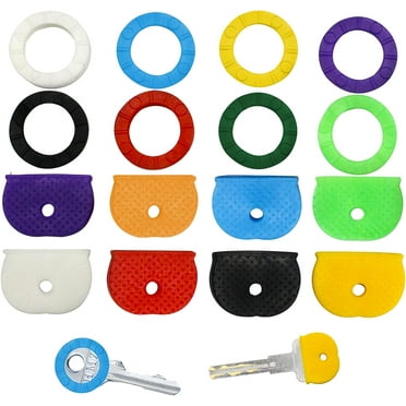 37 Pcs Key Covers Caps, Key Cap Tags Set Coloured Key Caps Rubber ...