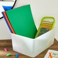 Pen+Gear Plastic Cubby Bin, Small Desktop Organizer, Clear, 1-Pack ...