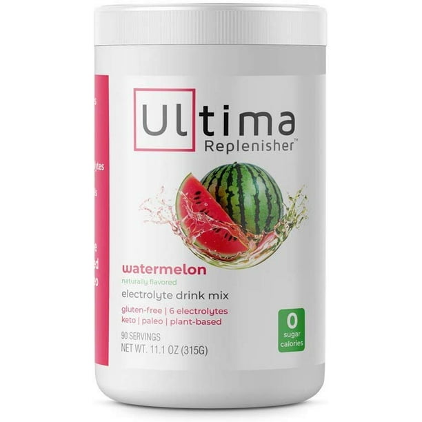 Ultima Replenisher Electrolyte Hydration Mix, Watermelon, 90 Servings ...