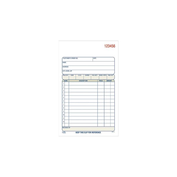 Adams 3-Part Carbonless Sales Orders Book TC4705-10 - Walmart.com