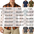 hoksml Men's Stand Collar Plaid Short Sleeve Button Shirt, Regular Fit ...