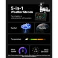 Uimoso 5-in-1 Wireless Weather Station 7.5'' Display and Indoor-Outdoor ...