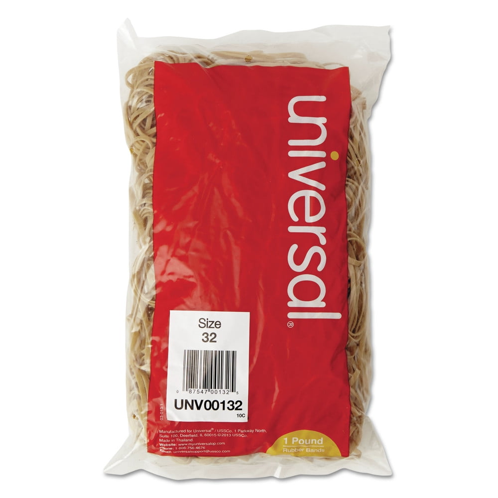 Universal Rubber Bands, Size 32, 3 x 1/8, 820 Bands/1lb Pack -UNV00132 ...