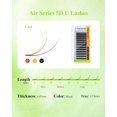 JUNXIAO-U Eyelash Extensions Supplies 5D U Lash Easy Fan Russian Volume ...