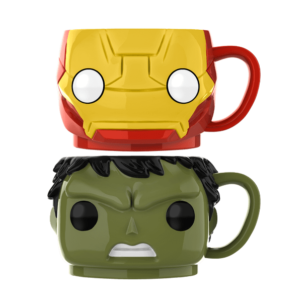 Funko Pop! Mug: Marvel - 2PK Iron Man & Hulk - Walmart.com