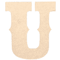 Krafty Supply 5" Tall Western Block - MDF Letter U | 1/8" Thick ...