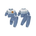 AceBaby Kids Boys Fall 2Pcs Outfit Sets for 3M-5Y, Contrast Color and ...