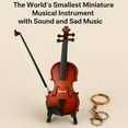 Playable Tiny Violin Figurine, The Worlds Smallest Miniature Musical ...