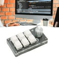 6 Key Mini Keypad With Knob Blue Switch Wired Usb Wireless Bluetooth Dual Mode Connection Diy