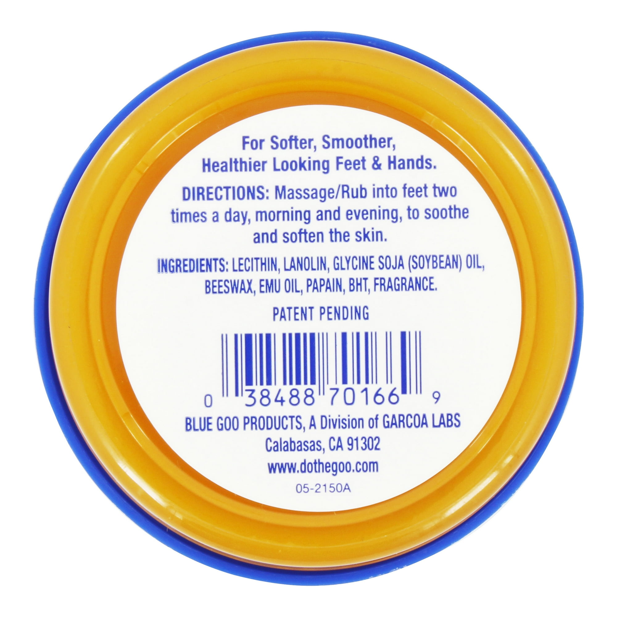 Blue Goo Cracked Heel And Hand Skin Softener, Ounce Ingredients And ...