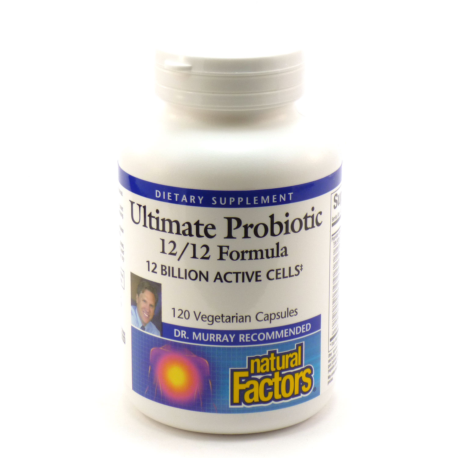 Ultimate Probiotic 12-12 Formula by Natural Factors - 120 Capsules ...