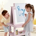 AILEEKISS 3 in 1 Kids Art Easel Double-Sided Magnetic Whiteboard ...