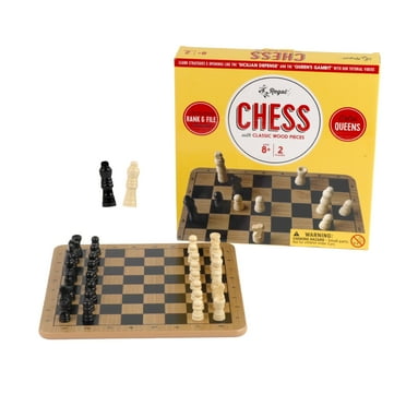 Classic Games Collection Inlaid Wood Chess Set - Walmart.com