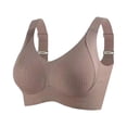 Invisible Lift Bra, Adjustable Wireless Bras for Older Women Coffee 40 ...