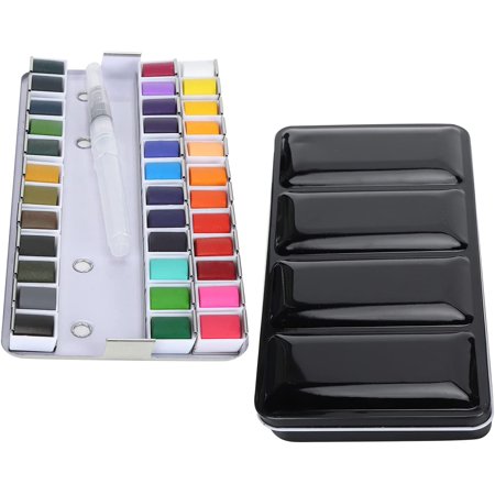 Watercolor Paint Set, Portable Water Color Paint Set Vibrant Pan Paints ...