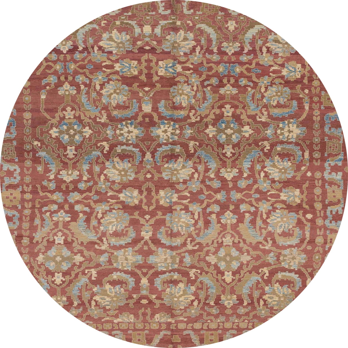 Ahgly Company Indoor Round Abstract Light Copper Gold Abstract Area ...