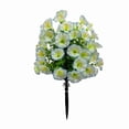 6 Pack Artificial Trumpet Flowers, Plastic Fake Spring Outdoor Garden ...
