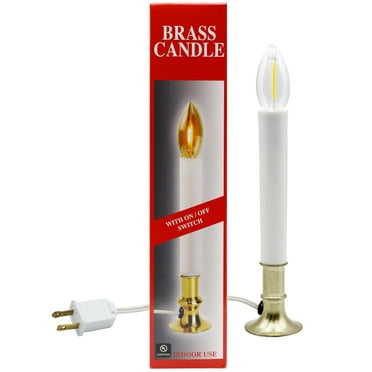 Creative Hobbies Electric Window Candle Lamps, Pewter Base, 6 Pack ...