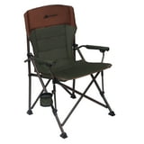 Ozark Trail Heavy Duty Hard Arm Camp Chair with Adjustable Cupholder ...