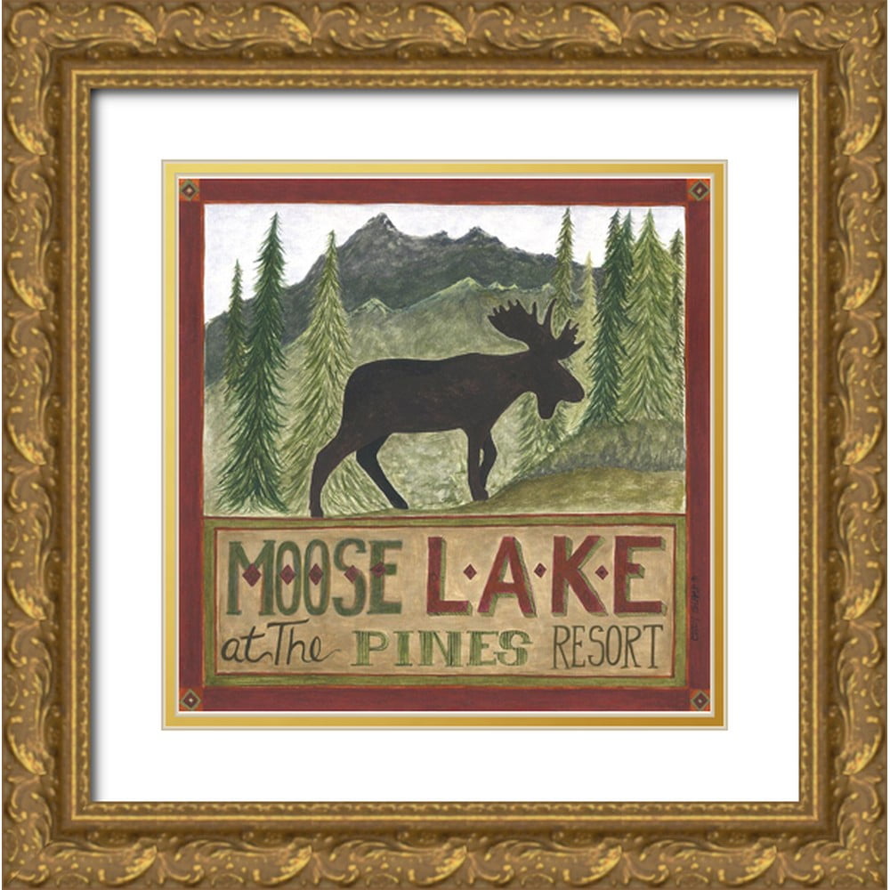 Shamp, Cindy 26x26 Gold Ornate Wood Framed with Double Matting Museum ...