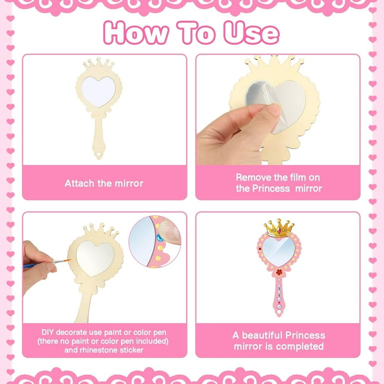 Princess Hand Mirror Template Fevicreate Stick N Create Mirror Magic