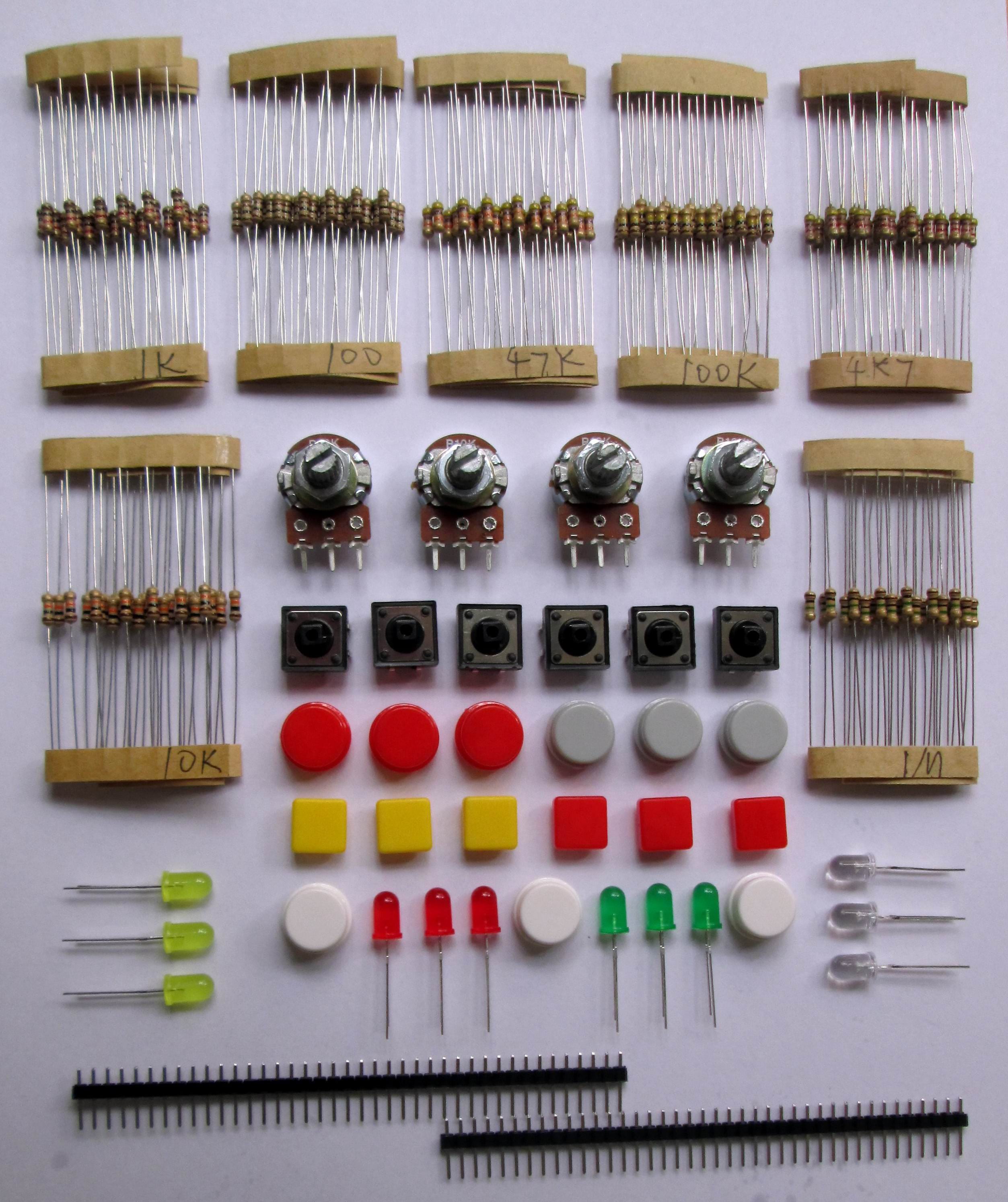 Electronic Components Development Capacitors Transistor DIY - Walmart.com