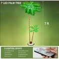 Solar Powered LED Lighted Palm Tree, 7 ft. Tree for Decorations Décor ...