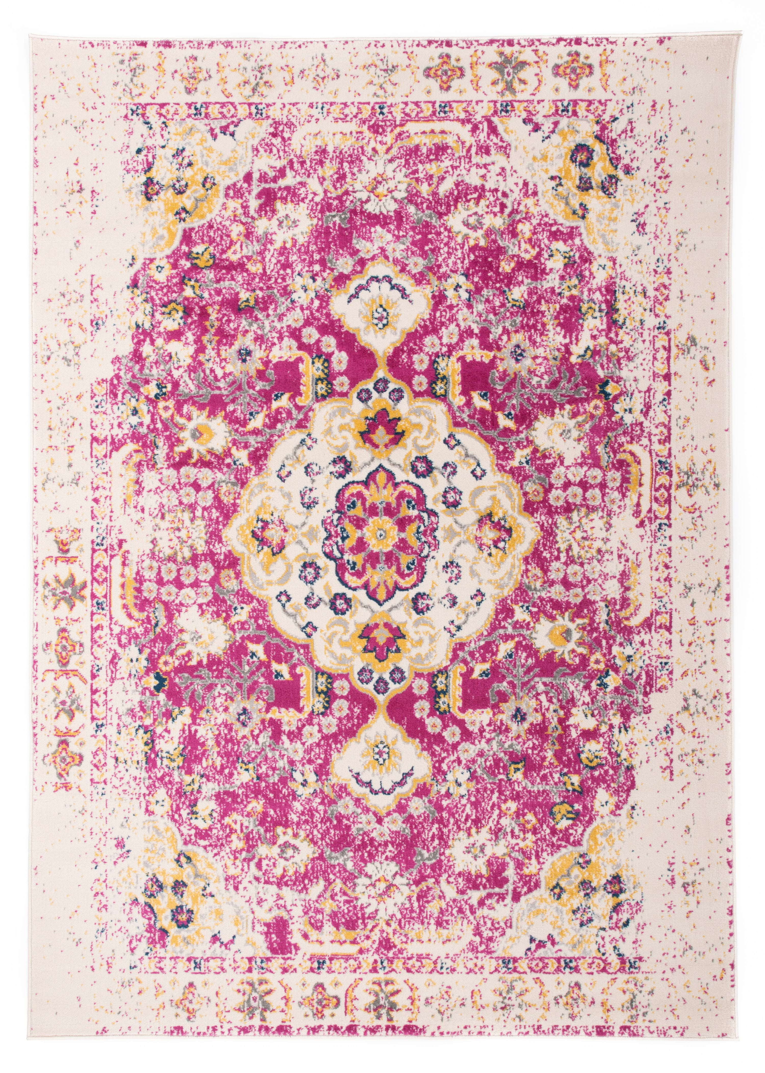 Bohemian Vintage Oriental Area Rug 5' x 7' Pink - Walmart.com