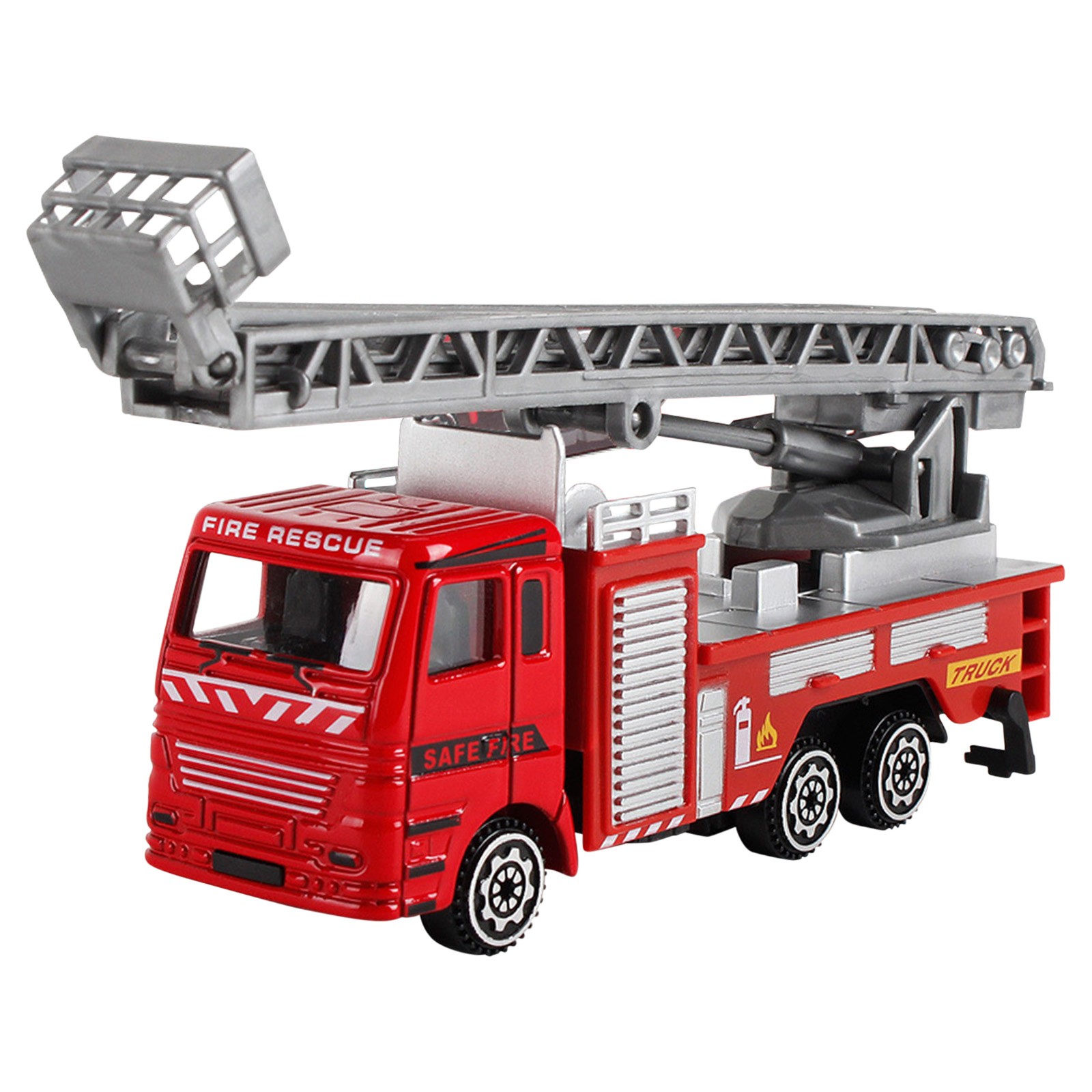 Aozowin Emergency Realistic Fire Engine Toys Mini Simulation Alloy ...