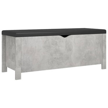 Aukfa Upholstered Storage Bench with 3 Drawers, Flip-Open Storage Box ...